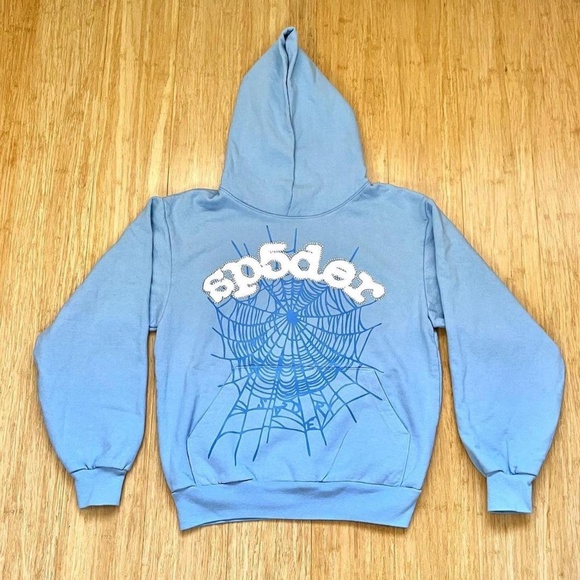 Sp5der | Sweaters | Blue Sp5der Hoodie | Poshmark